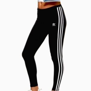 adidas | Pants & Jumpsuits | Adidas Original Three Stripe Black ...